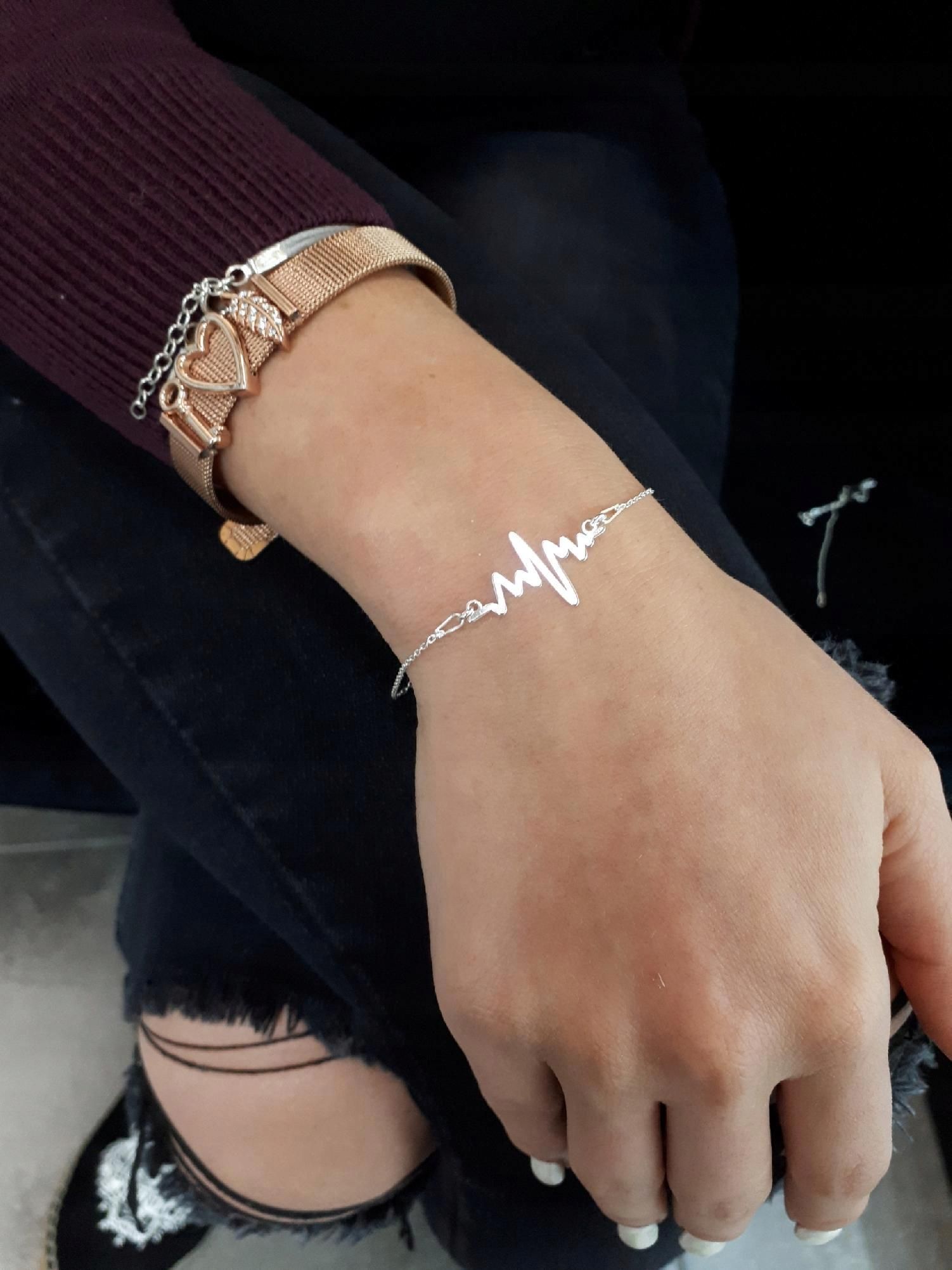 Komplet srebrny linia życia rytm serca pudełko - Ceny i opinie - Ceneo.pl