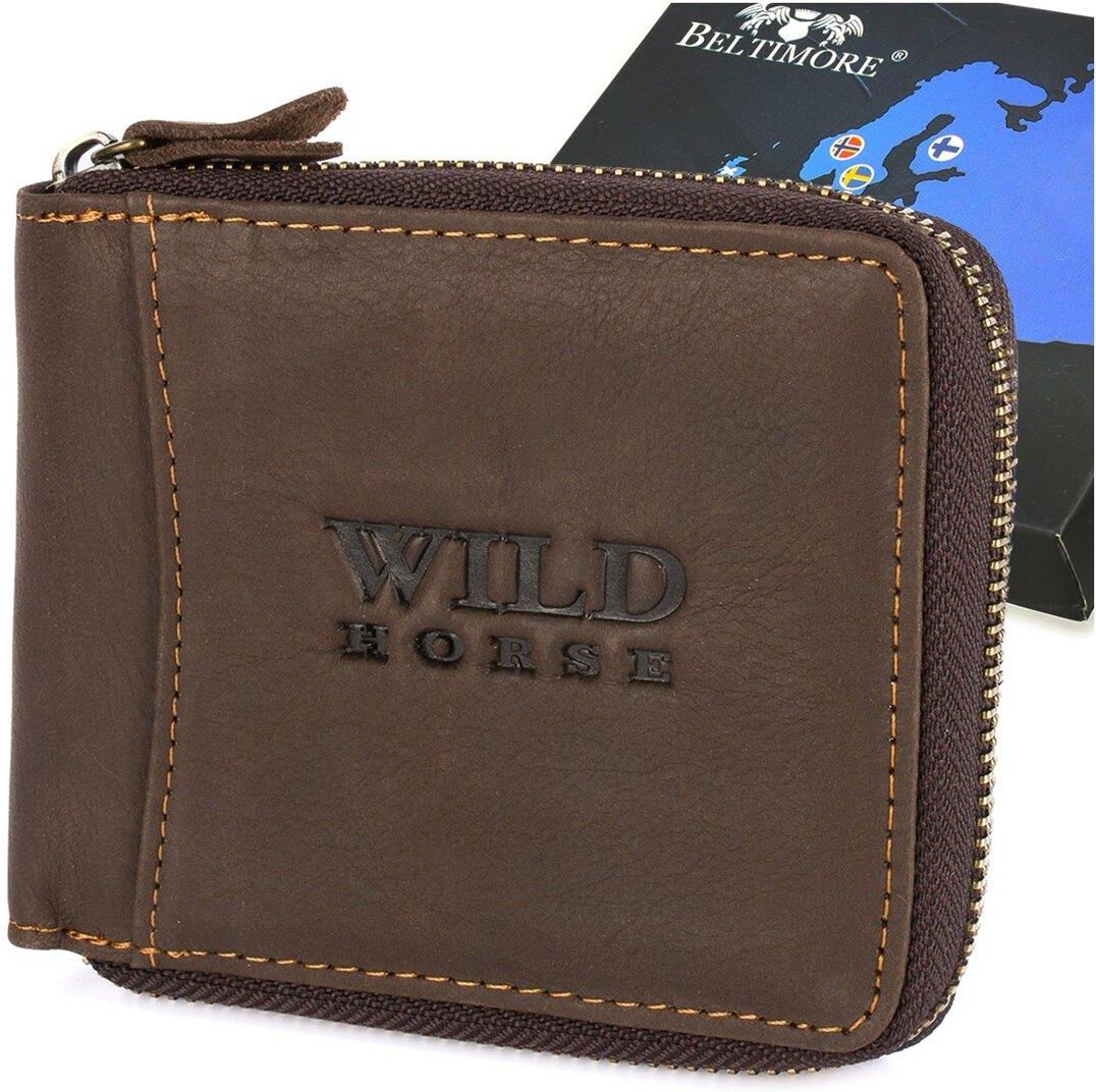 Portfel skórzany męski zasuwany duży RFiD poziomy Wild Horse H02 - Ceny ...