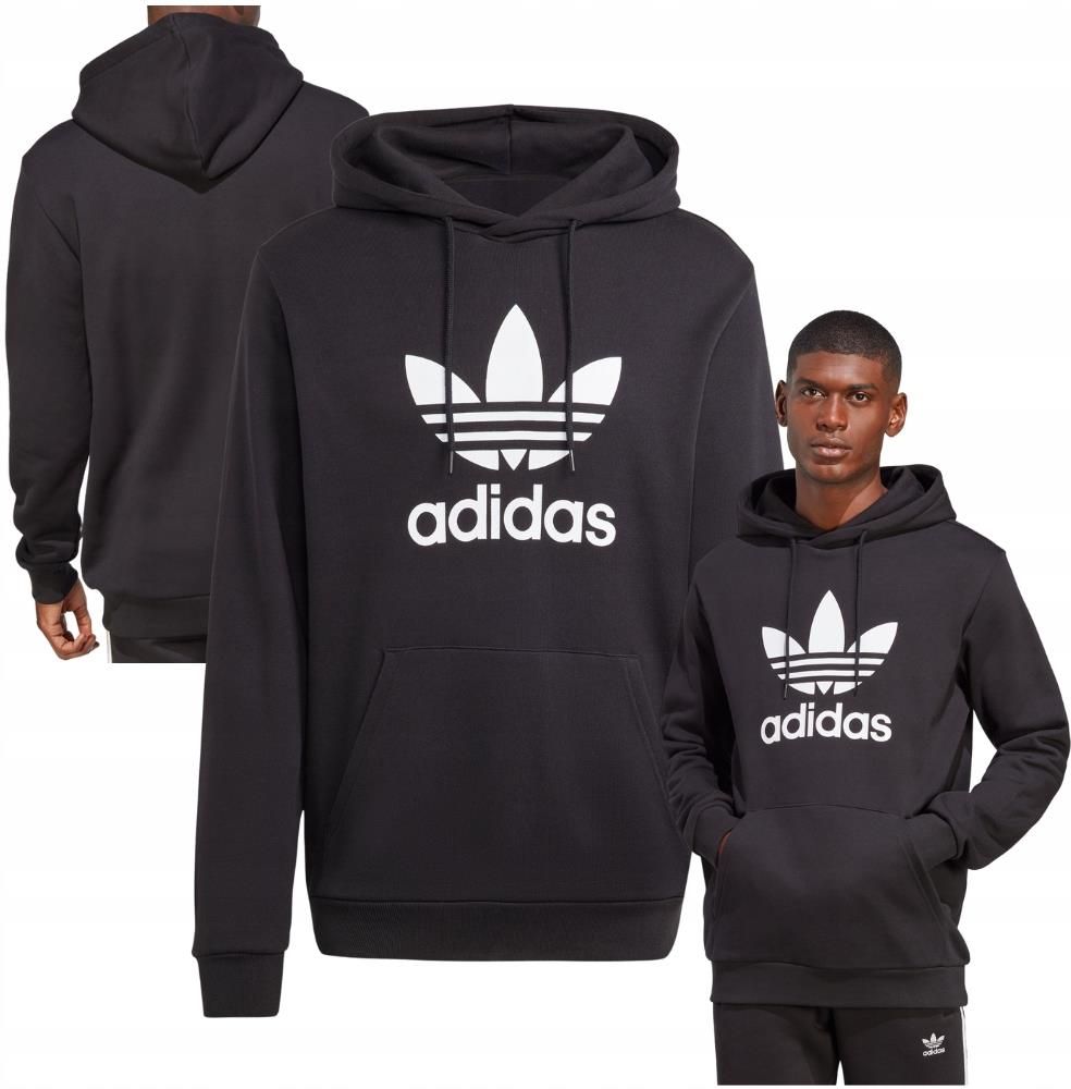 Adidas Trefoil Męska Bluza Kangurka Z Kapturem Bawełna r. M - Ceny i ...