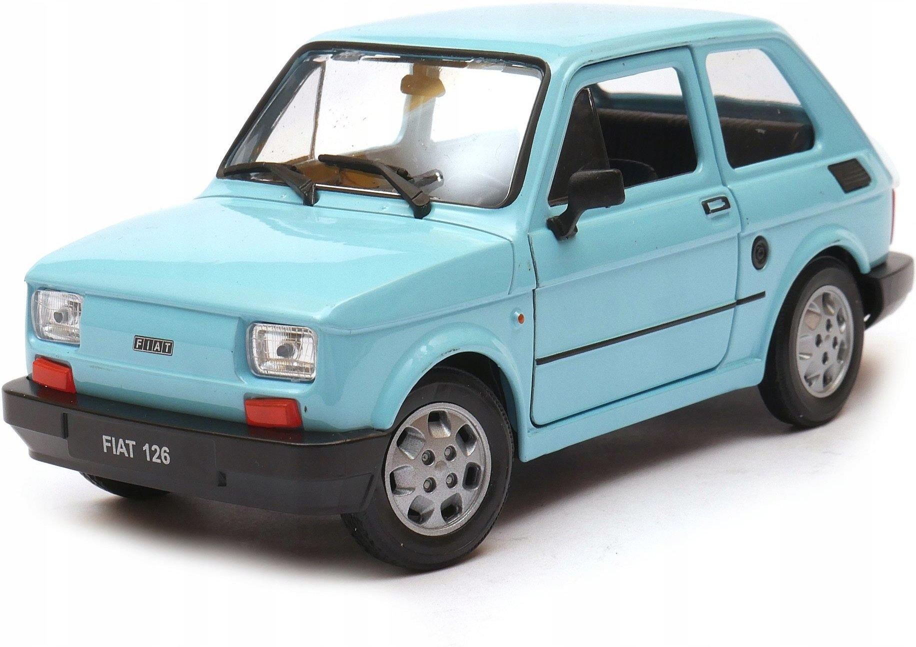 Welly Fiat 126P Maluch Maluszek Kaszlak Prl 1:21 Błękitny 1201726 ...