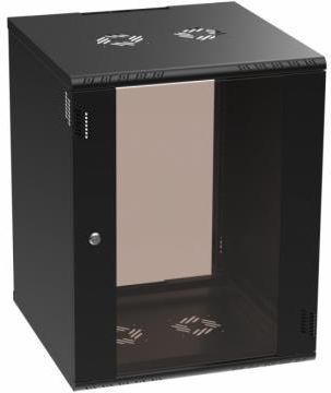 Extralink Premium 15U 600x600 Czarna szafa rack montowana na ścianie ...