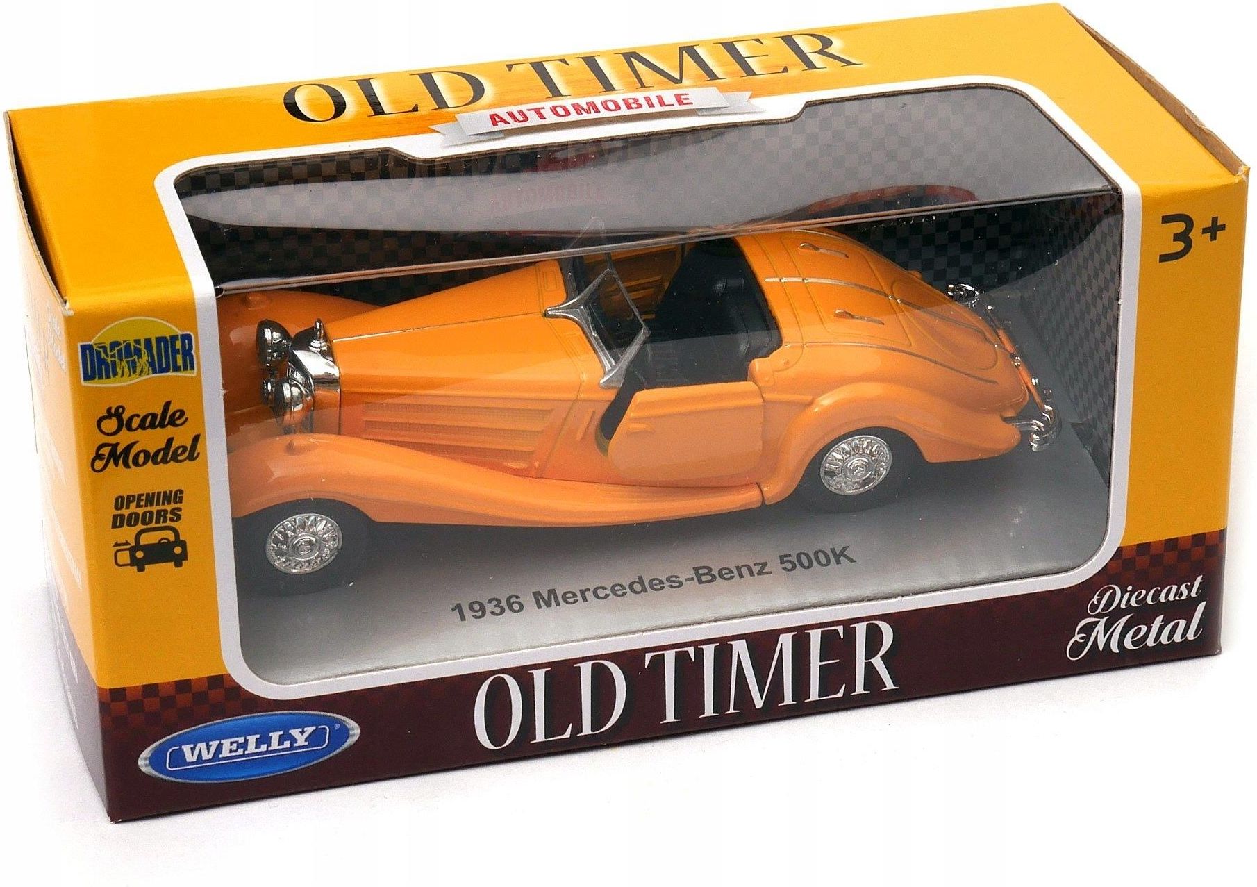 Welly Mercedes -Benz 500K Ot 1:34 39 Model Żółty 98879C - Ceny i opinie ...