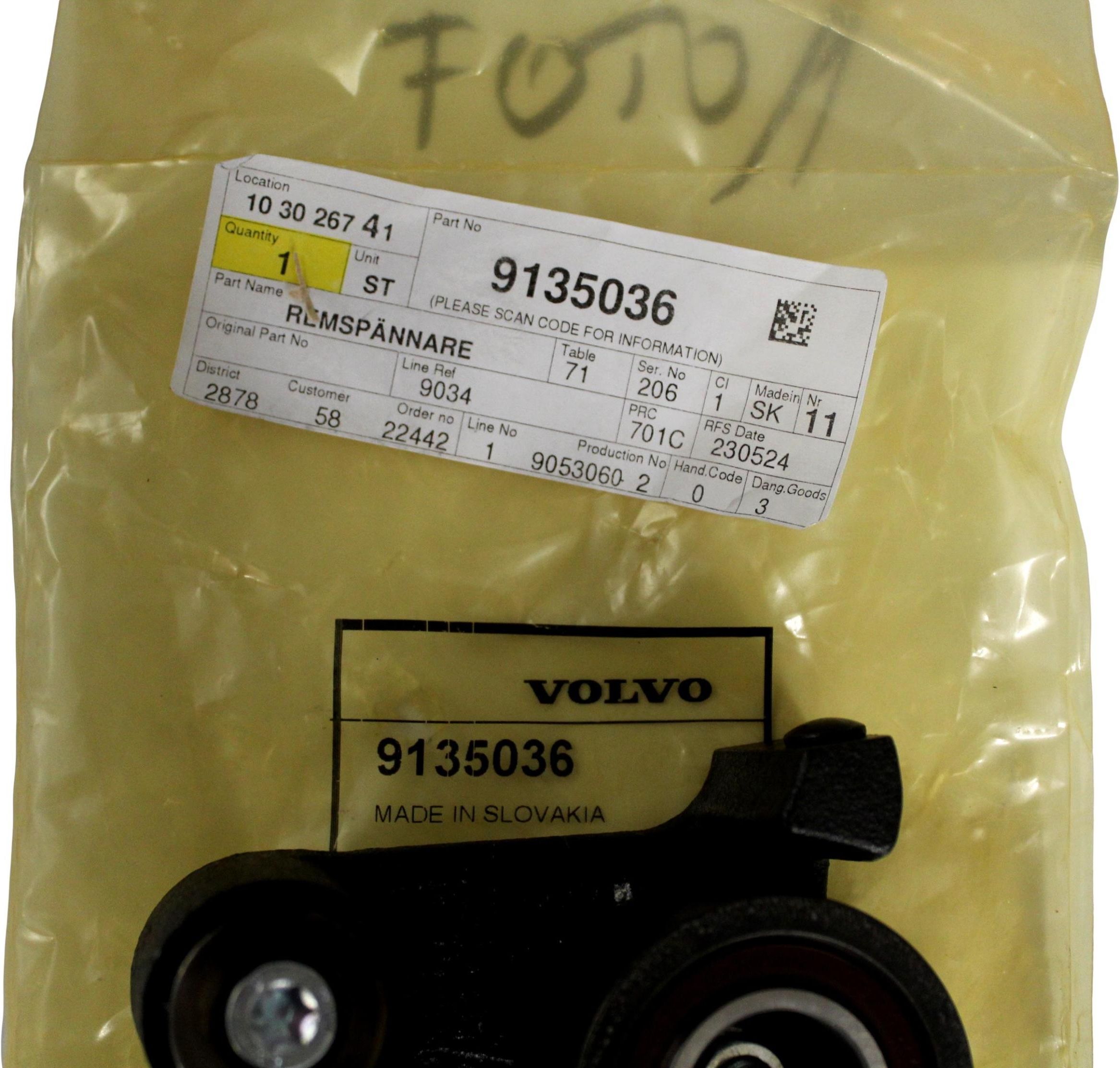 Mechanizm rozrządu Volvo 960 Napinacz Paska Rozrządu B6304S 9135036 ...