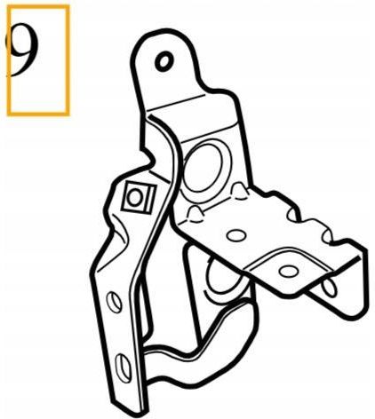 Błotnik samochodowy Volvo C40 Xc40 Wspornik Karoseryjny Lewy Błotnik ...
