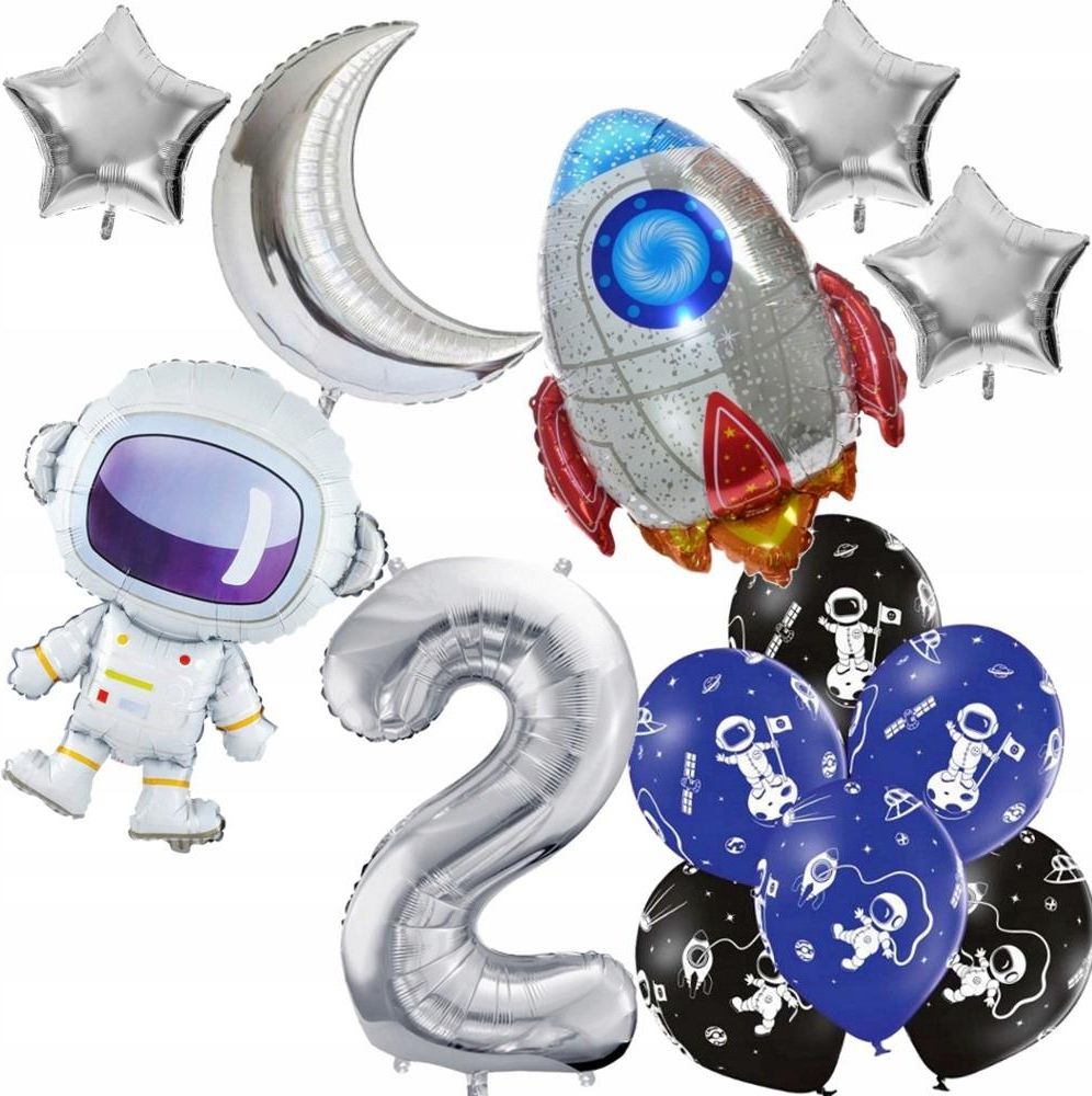 Zestaw Kosmos Kosmonauta Rakieta 2 Urodziny 100cm 1645267764 - Ceny i opinie - Ceneo.pl