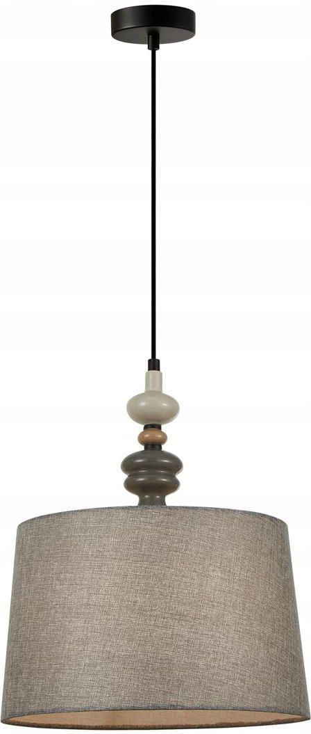 Italux - Lampa Wisząca Nerom B E27 Czarny Matowy/Szary Pnd-22374B-Bk ...