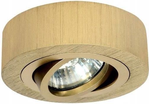 Domenoled Lampa Podtynkowa Okrągła Domeno Led Tuba Szczotkowana Złota ...