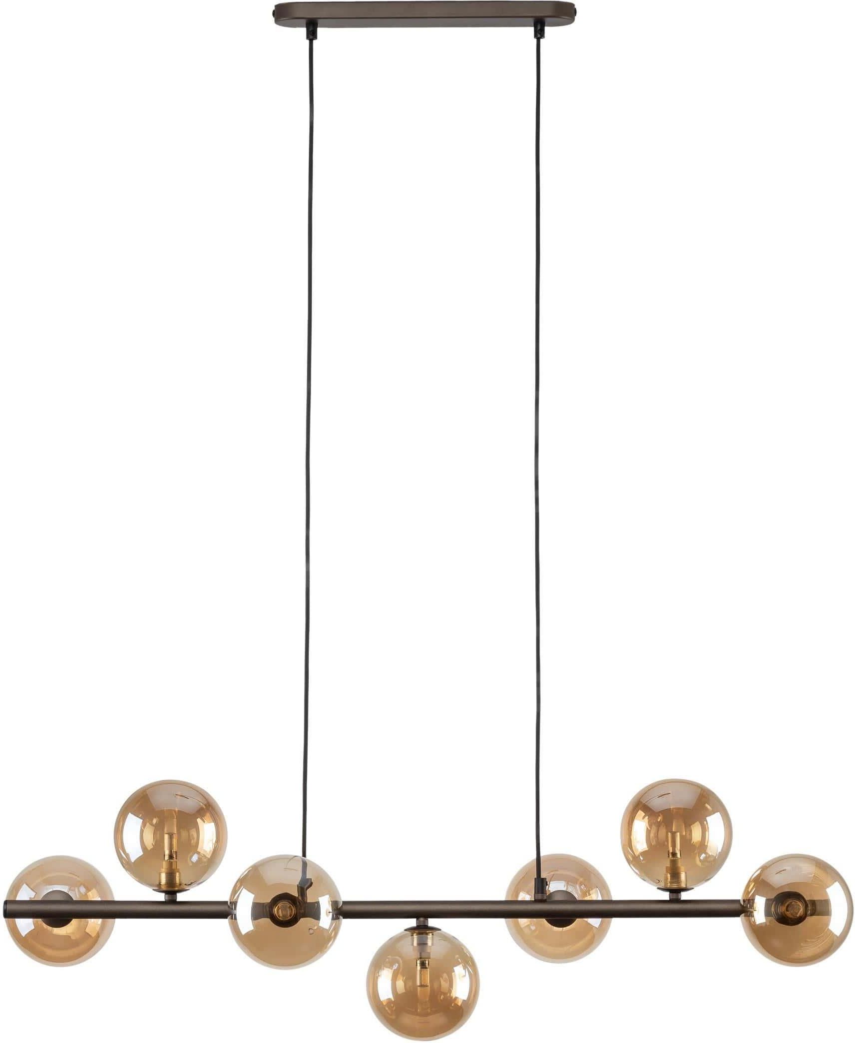 Tk Lighting - Lampa Wisząca Estera Listwa 7Xg9 Brązowy/Bursztynowy Z (4506) - Opinie i ...