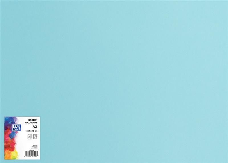 Oxford Brystol Karton A3 160G. Op.25Ark. Jasnoniebieski 400150247 ...