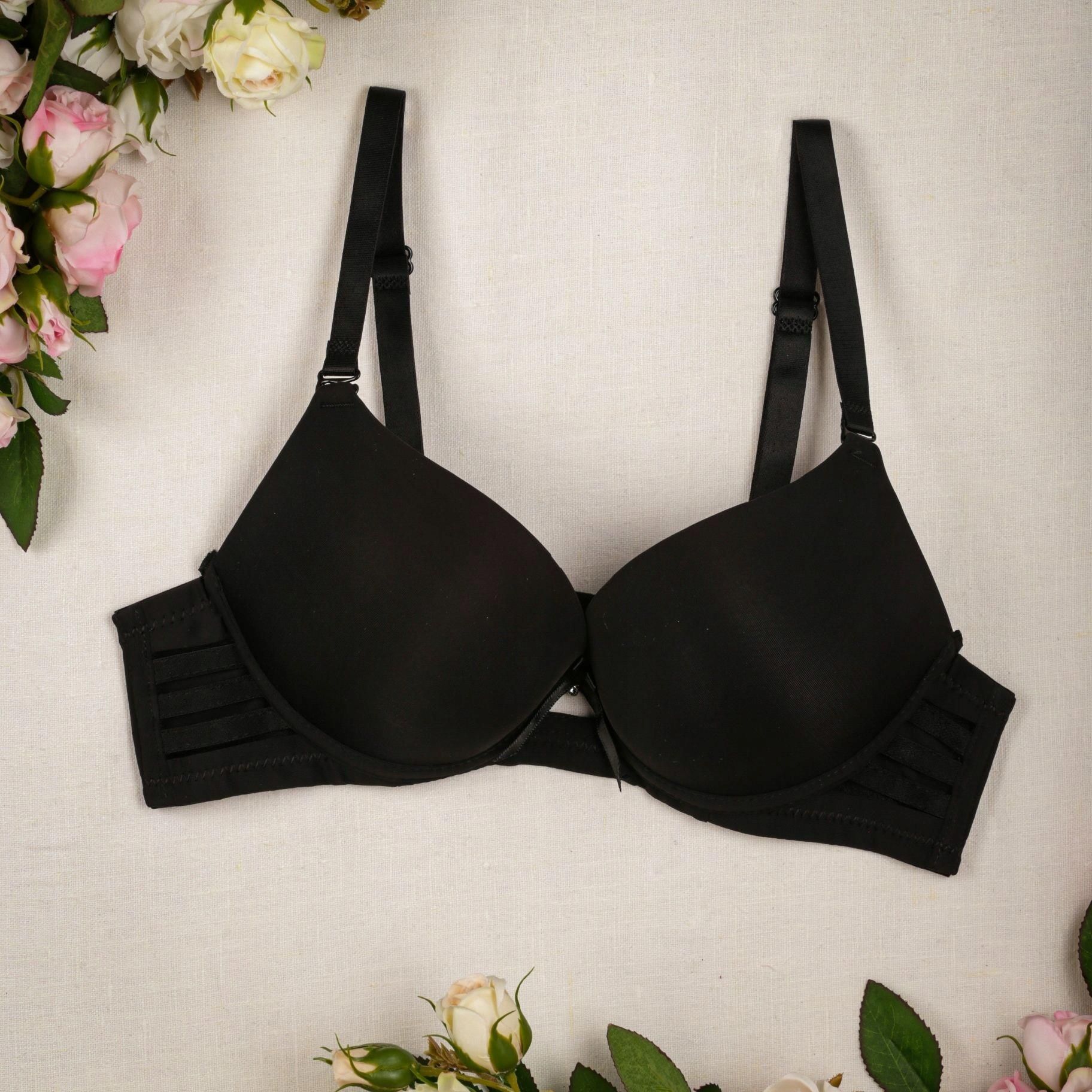Born2Be Czarny Biustonosz damski 85B Push-up - Ceny i opinie - Ceneo.pl