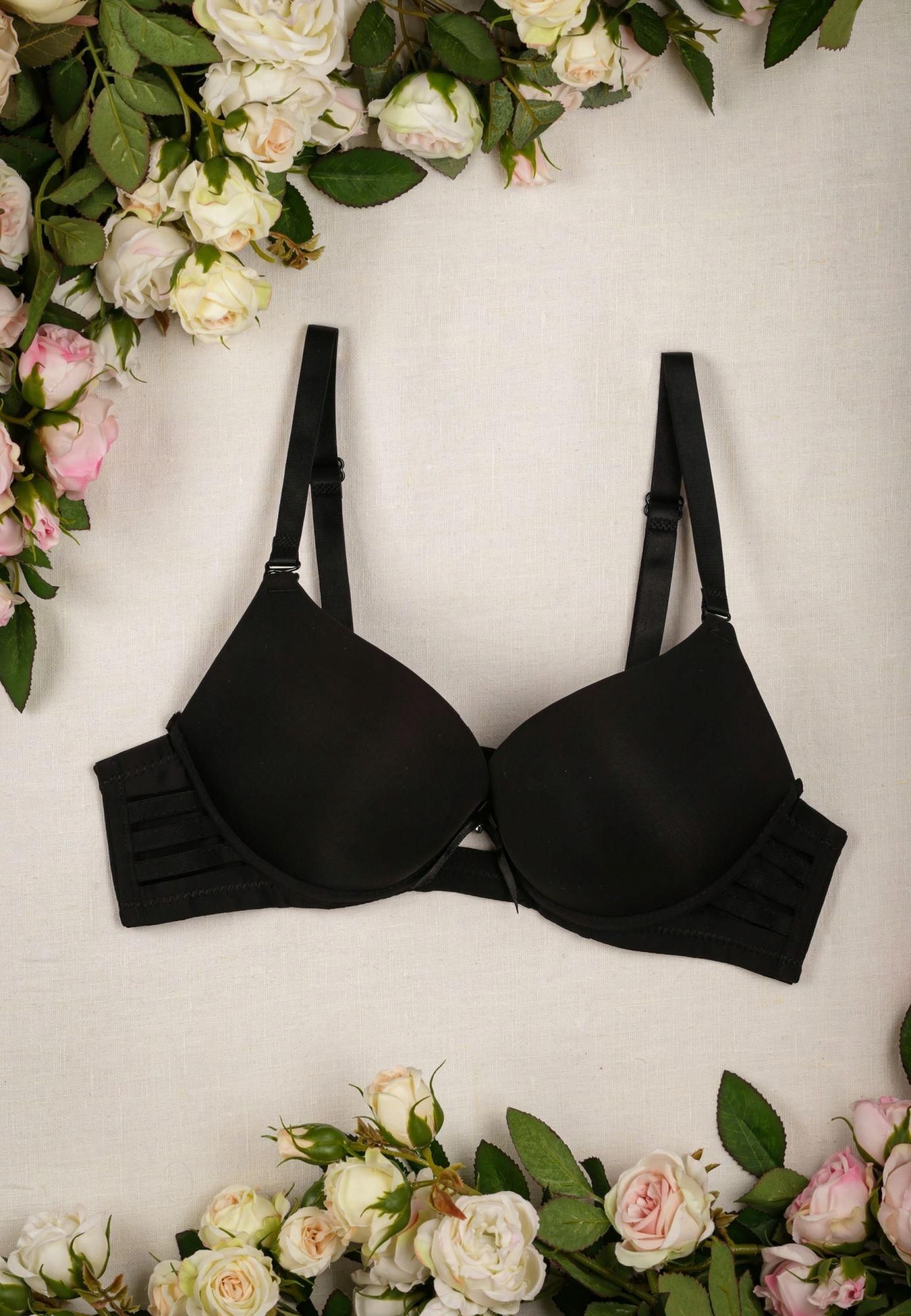 Born2Be Czarny Biustonosz damski 85B Push-up - Ceny i opinie - Ceneo.pl