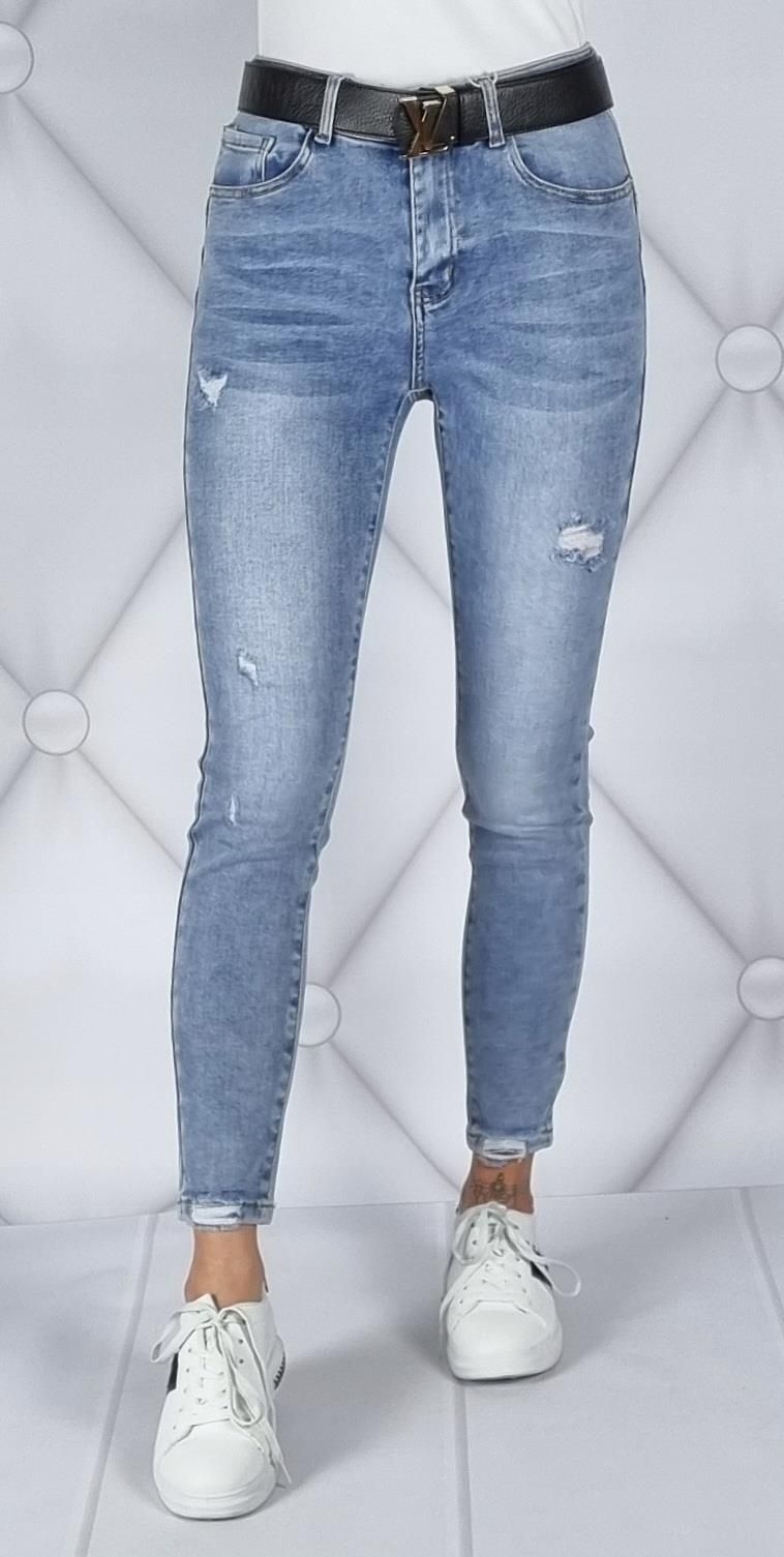 M.sara Spodnie Jeans Z Dziurami Plus Size 37/4XL - Ceny i opinie - Ceneo.pl