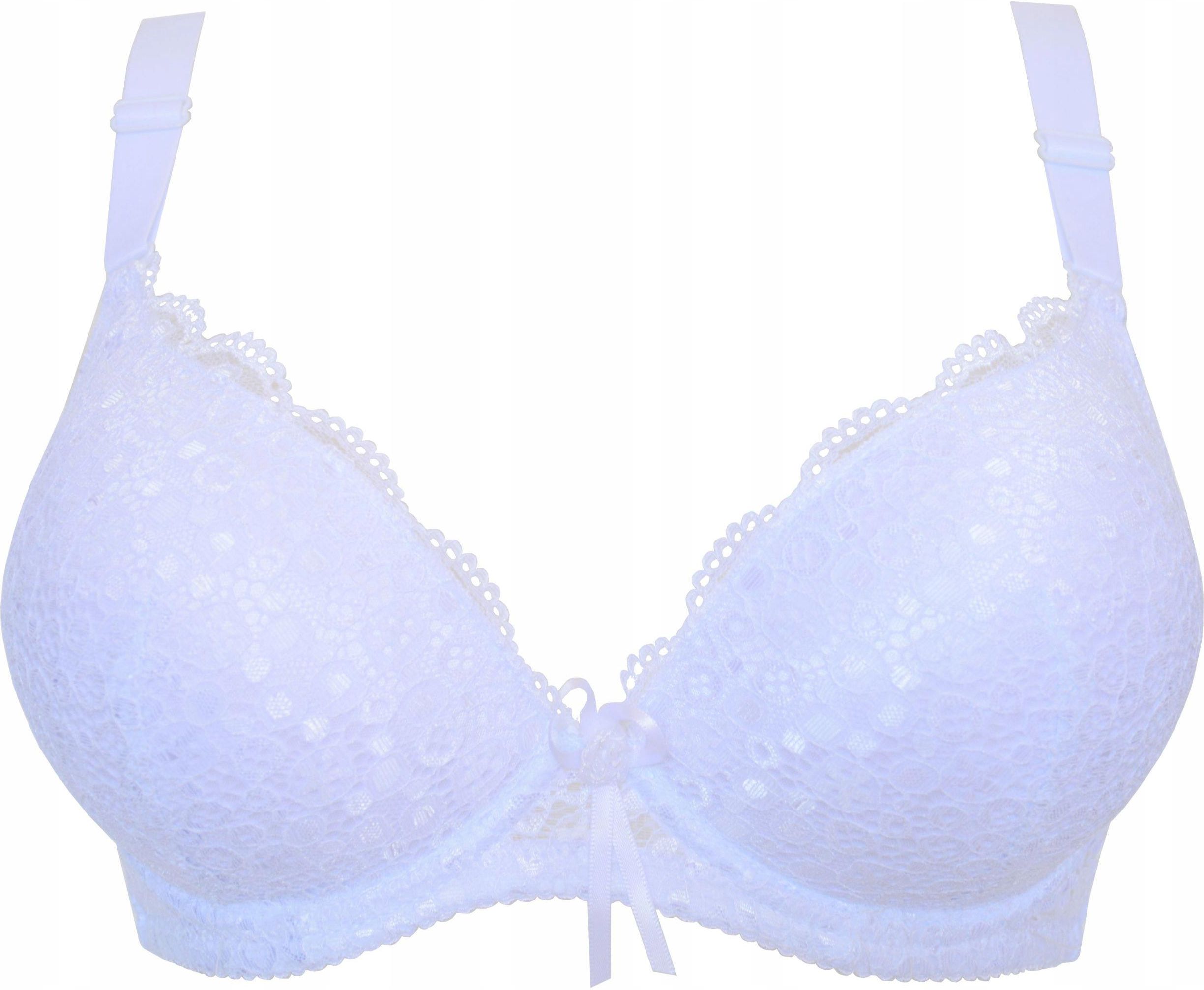 Biustonosz stanik push-up koronka 36/80 D biały - Ceny i opinie - Ceneo.pl