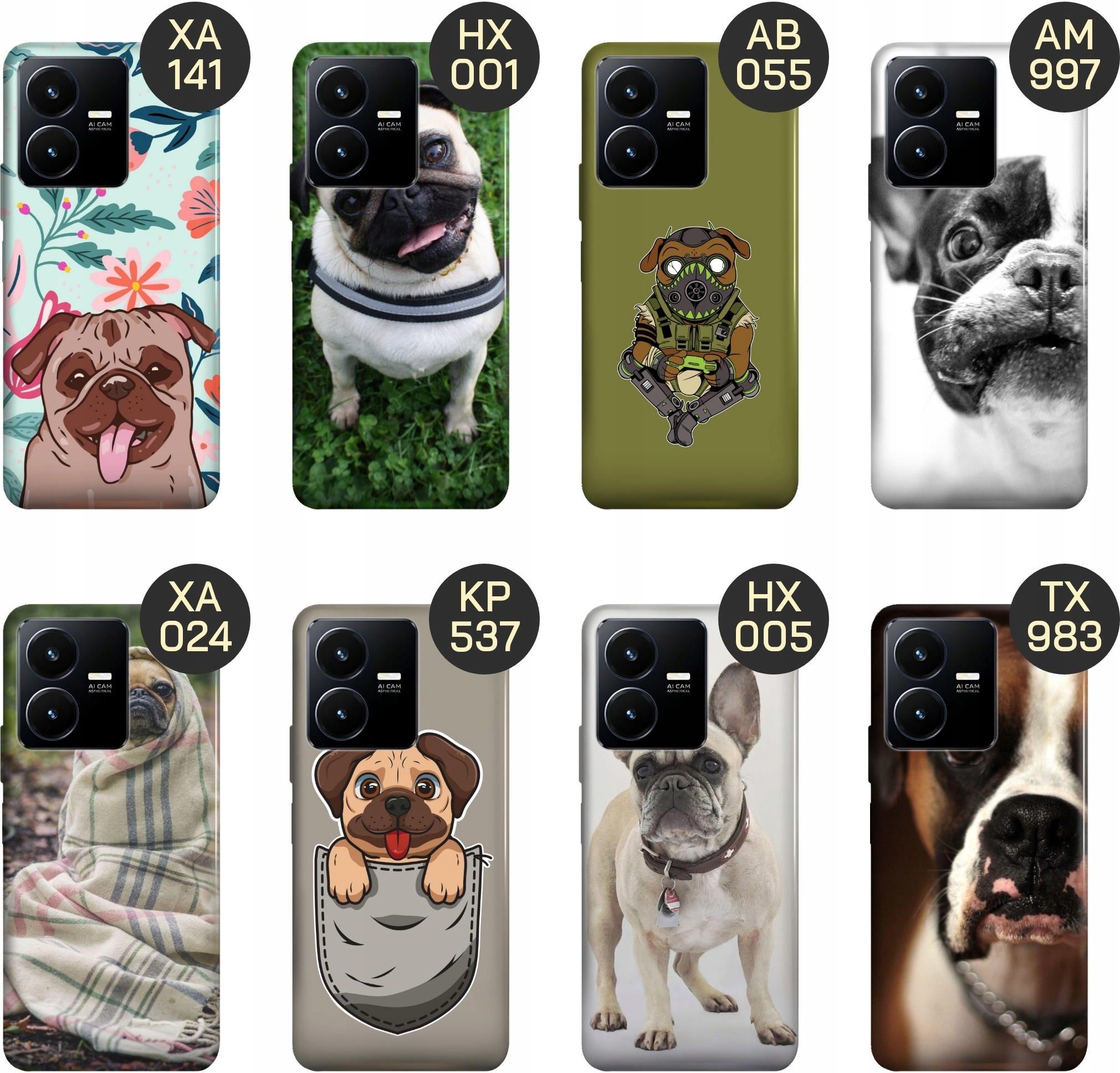 Hello Case Etui Do Vivo Y22 2022 4G Mops Buldog Francuski Angielski ...