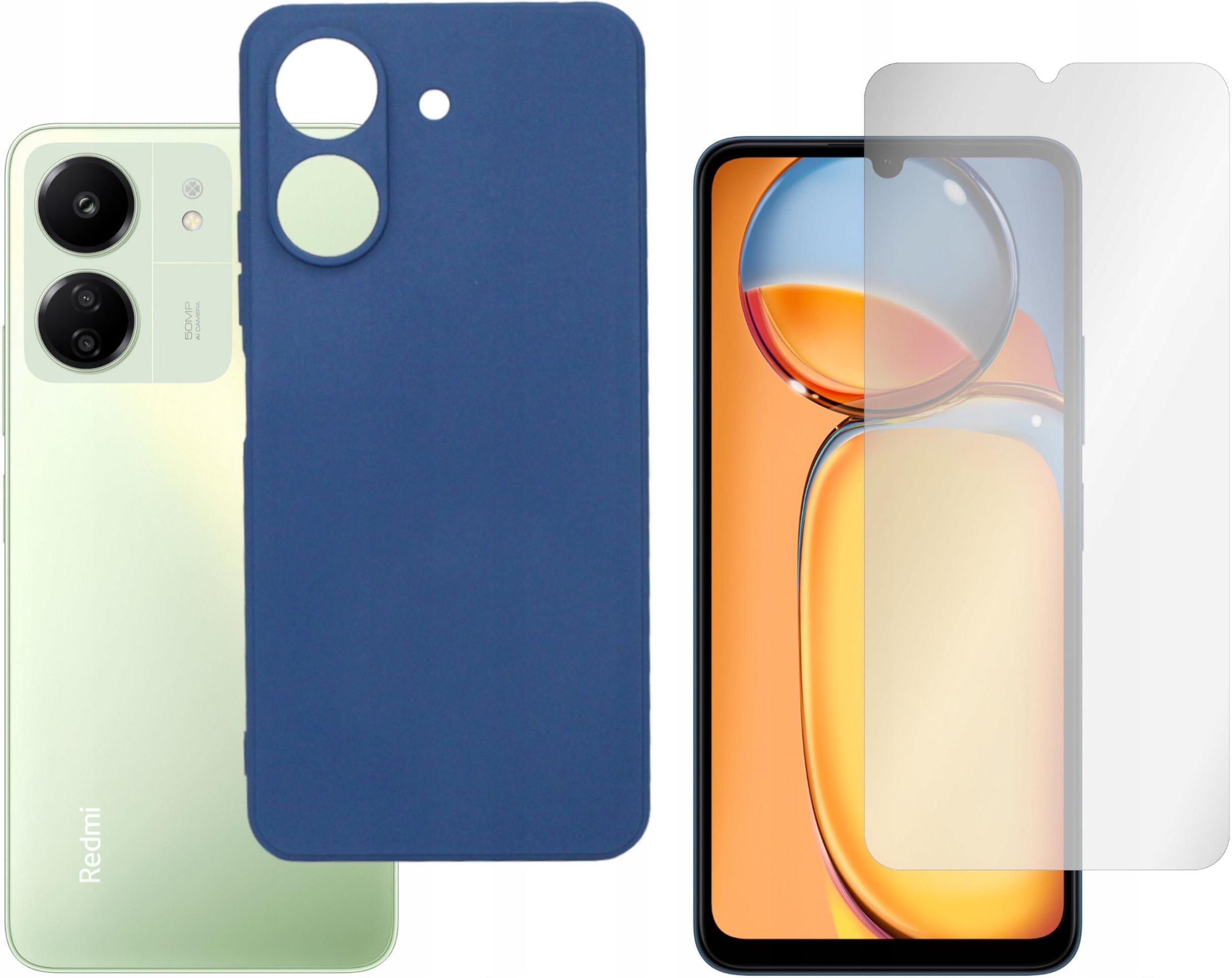 Gsm Hurt Etui Do Xiaomi Redmi 13C I Poco C65 Jelly Granatowe Matt ...