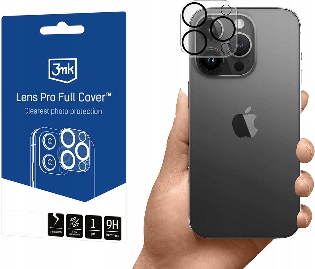 3Mk Szkło Hartowane Na Aparat Lens Pro Full Cover Apple Iphone 15 ...