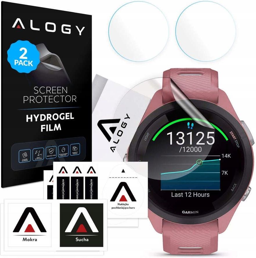 Alogy 2X Folia Ochronna Hydrożelowa Do Smartwatcha Garmin Forerunner ...