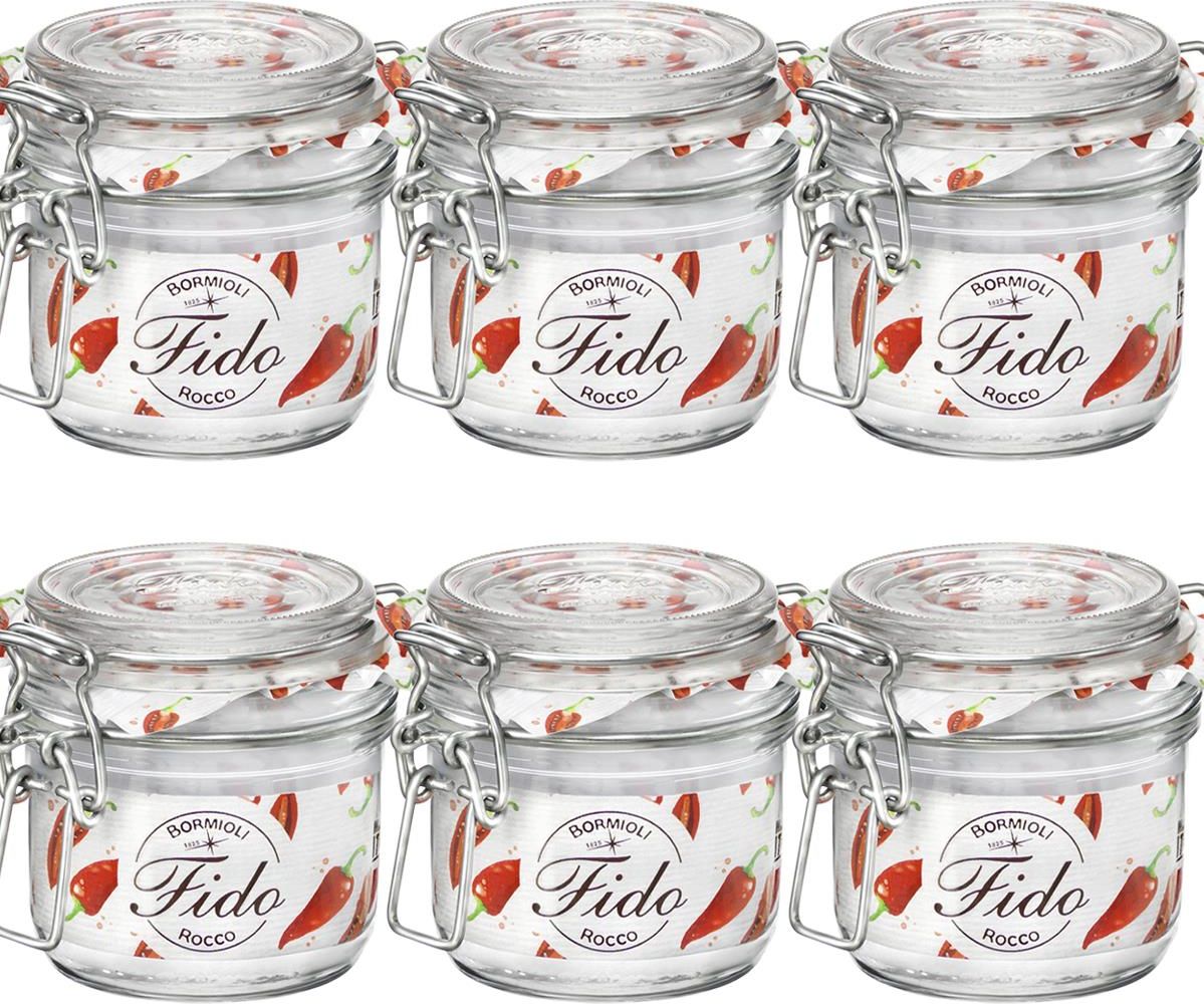 Bormioli Rocco 6X Szczelny Szklany Słoik Fido 0,2L 200Ml - Opinie i ...
