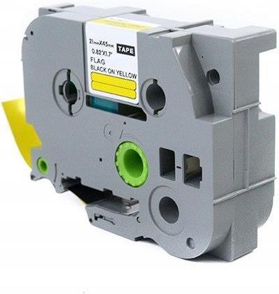 Taśma barwiąca Jetworld Taśma Czarny Na Żółtym Zamiennik Brother 45Mm X ...