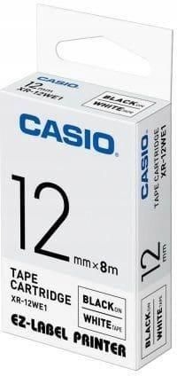Casio 12mm Black On White (XR12WE1) - Ceny i opinie - Ceneo.pl