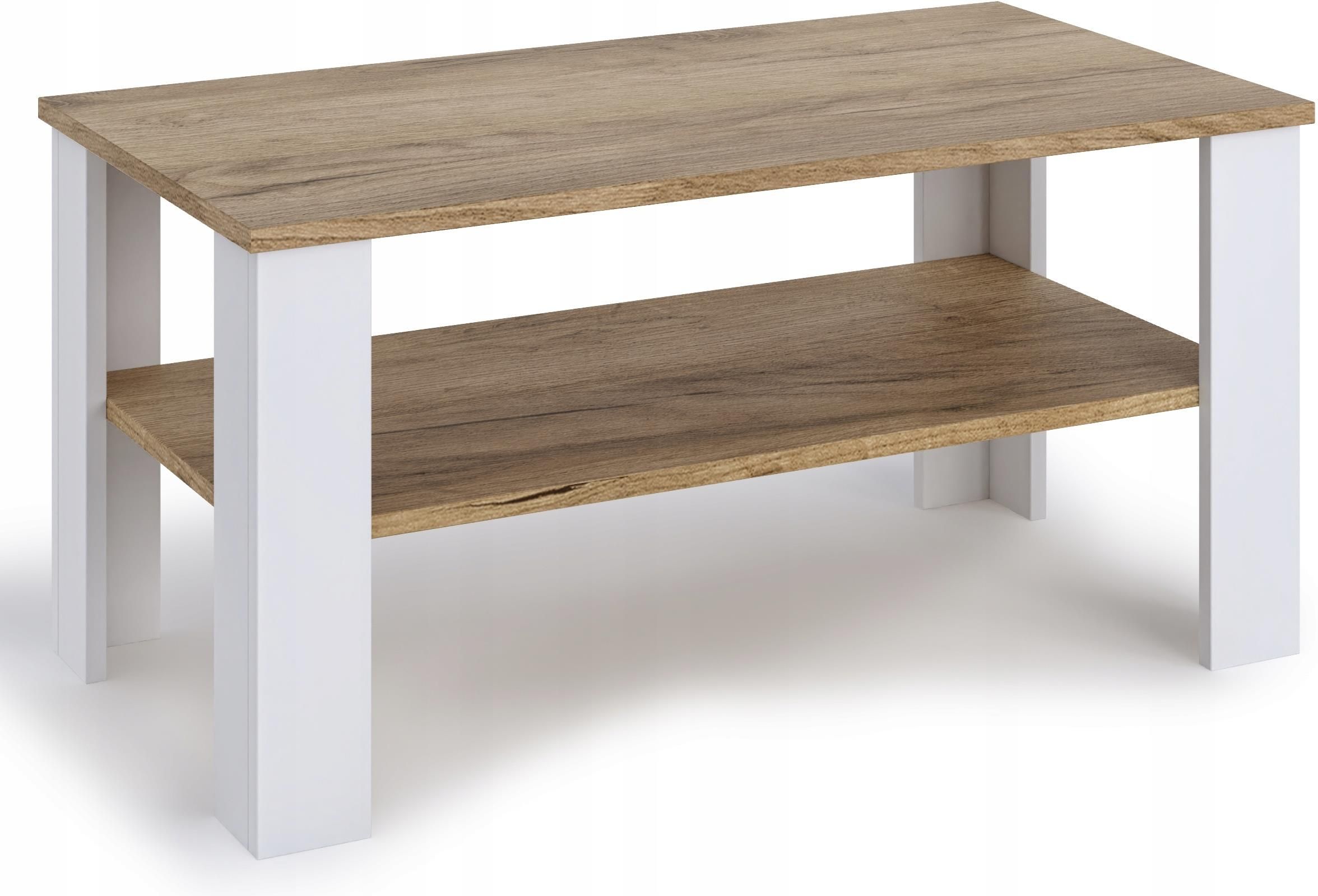 Inter Mebel Ława Stolik Kawowy Dąb Wotan Biały - Opinie i atrakcyjne ...