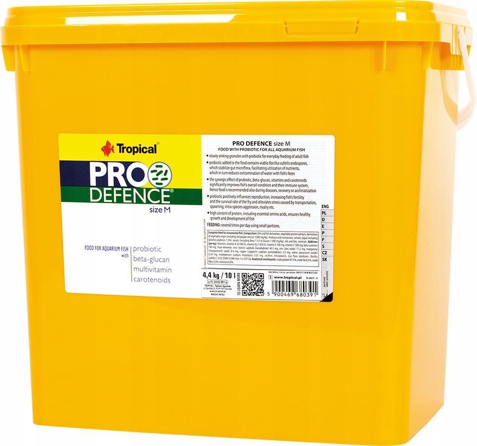 Tropical Pro Defence M Pokarm+Probiotyk 10L 4,4Kg 68039 - Ceny i opinie ...