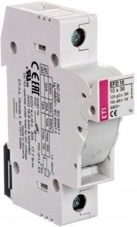 Rozdzielnia Eti-Polam Rozłącznik Bezpiecznikowy 1P 32A 10X38 Efd 10 002540001 - Opinie i ceny na ...