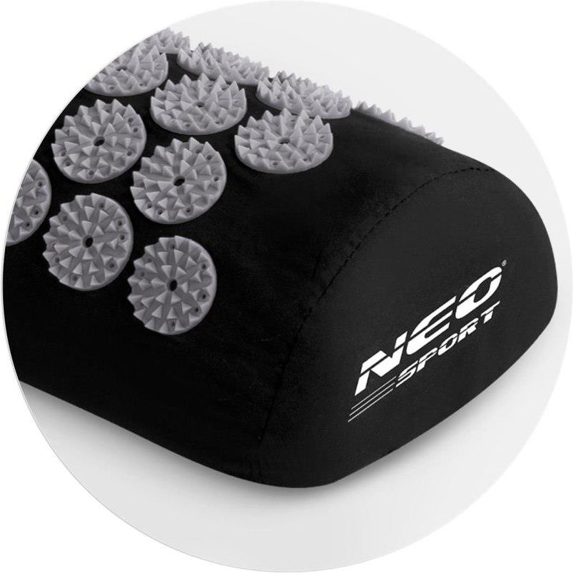 Neo-Sport Mata Do Akupresury Z Kolcami Ns-903 Czarno-Srebrna, 21X50X20 ...