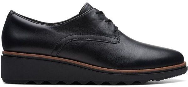 Buty Clarks Sharon Rae kolor black leather 26175416 - Ceny i opinie ...