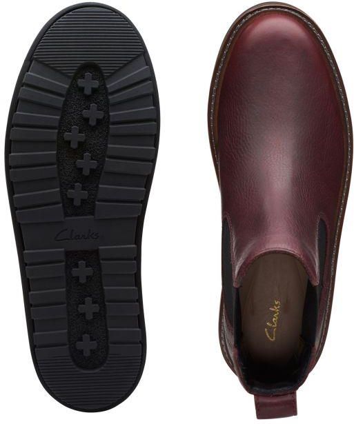 Botki Clarks Orianna W Up kolor burgundy leather 26174822 - Ceny i ...