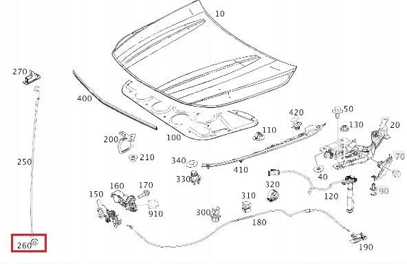 Mercedes Cla Gla Ml Vaneo Tuleja Podpory Maski A0099974081 - Opinie i ...
