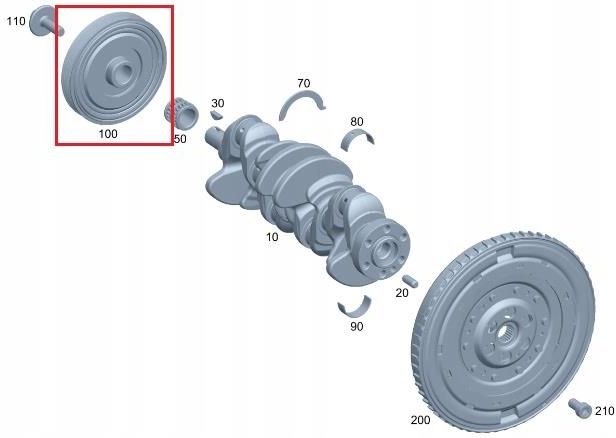 Mercedes Benzyna M282 Kolo Pasowe Walu Oryginal A2820351800 - Opinie i ...