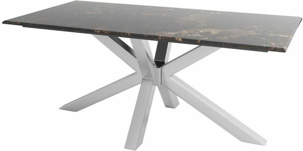Dkd Home Decor Stoły Do Jadalni Marmur Stal (180 X 90 76 Cm) 1112025 ...