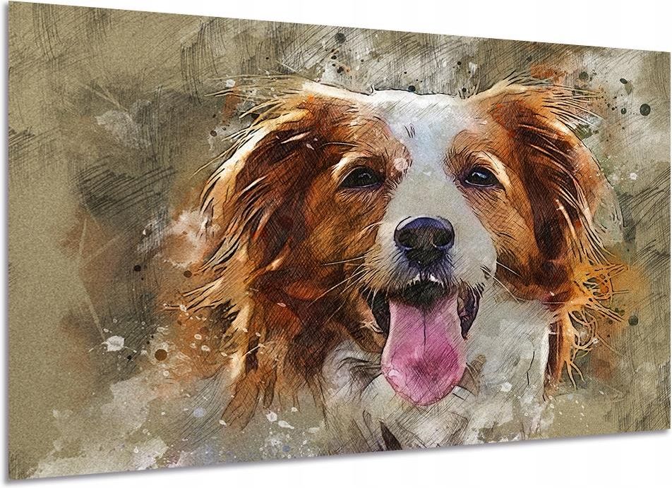 Aleobrazy Obraz Pies 4 Art 120x80cm Idealny Do Sypialni - Opinie i ...