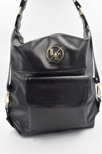 Laura Biaggi torebka worek skóra ekologiczna czarna - Ceny i opinie - Ceneo.pl