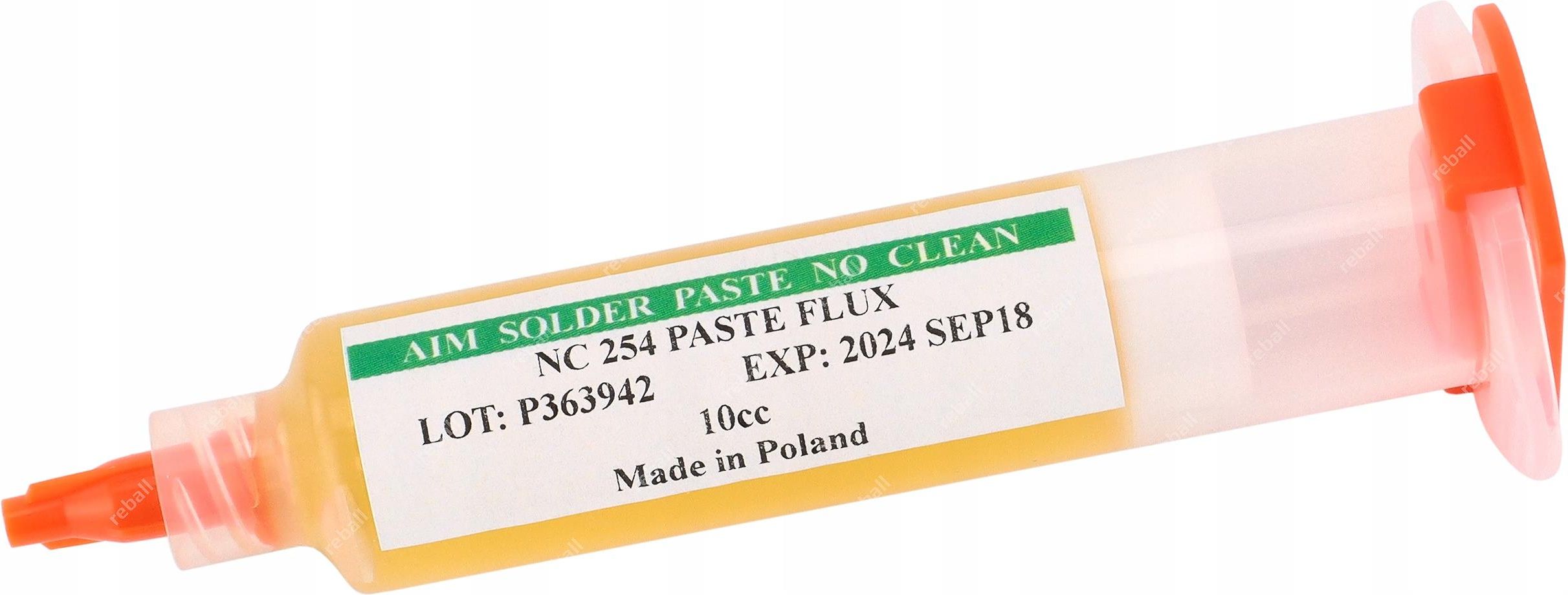 Reball Topnik Aim NC254 10ml No-clean Flux Pasta Lutownicza Bga Tłoczek ...