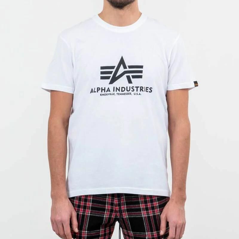 Alpha Industries Basic Logo Tee White - Ceny i opinie - Ceneo.pl