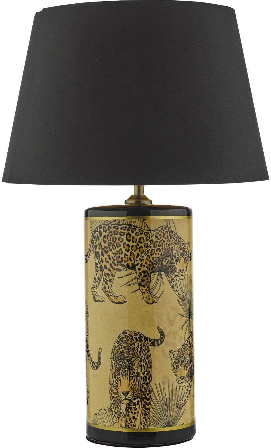 Lampa Dar Lighting Lampa Srołowa Eliza Table Lamp Leopard Motif In Gold ...