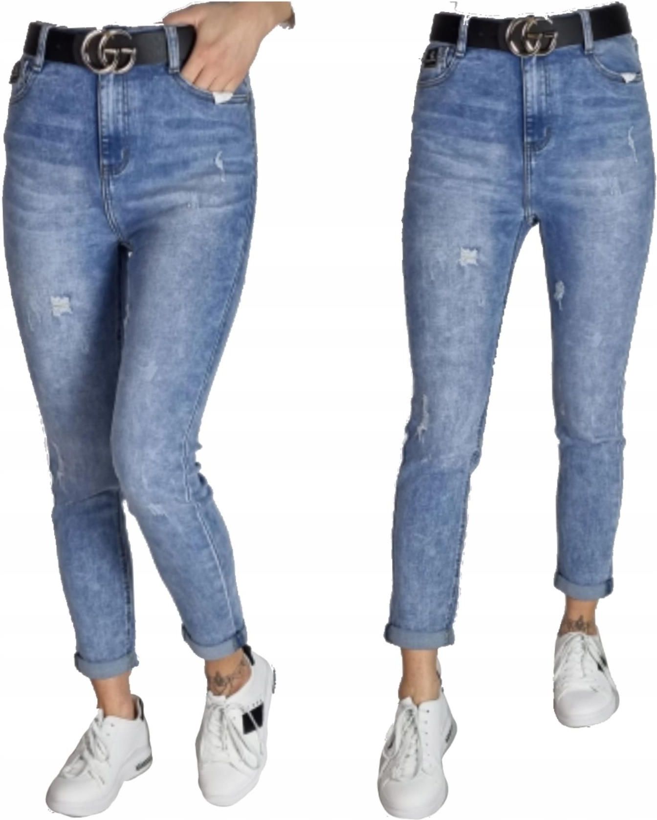Spodnie Jeans Z Dziurami Denim Life Plus Size 46 - Ceny i opinie - Ceneo.pl