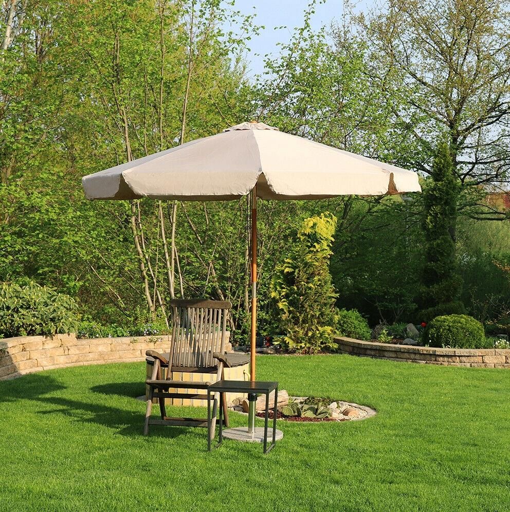 Parasol ogrodowy Sekey Parasol Przeciwsłoneczny Klasyczny Beżowy 3M ...