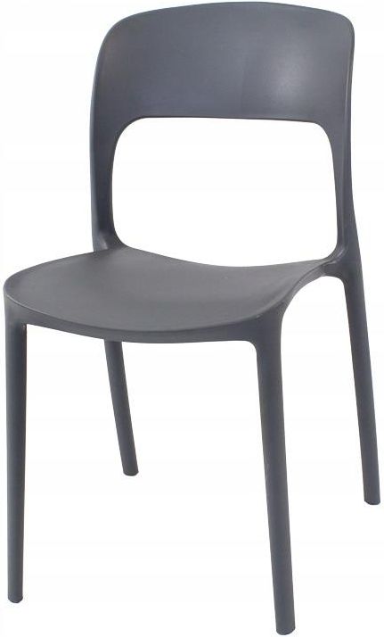 Krzesło ogrodowe Escal Krzesło Ciemno Szare Nowoczesne Salon Ogród Balkon Stabilne 267G - Ceny i ...