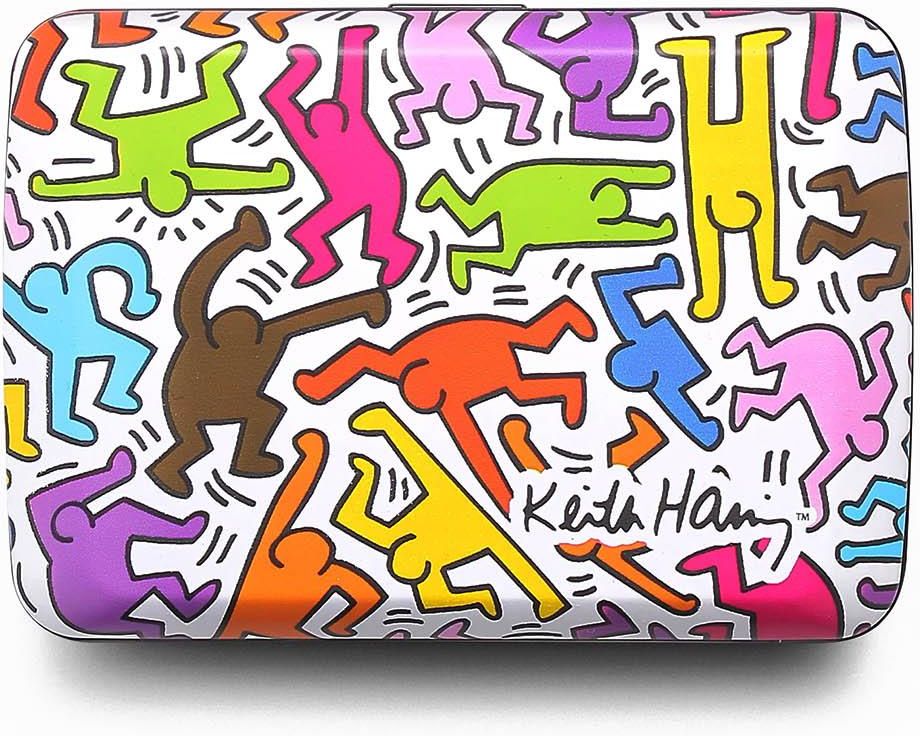 Portfel aluminiowy Ogon Designs Stockholm V2 - Keith Haring color ...