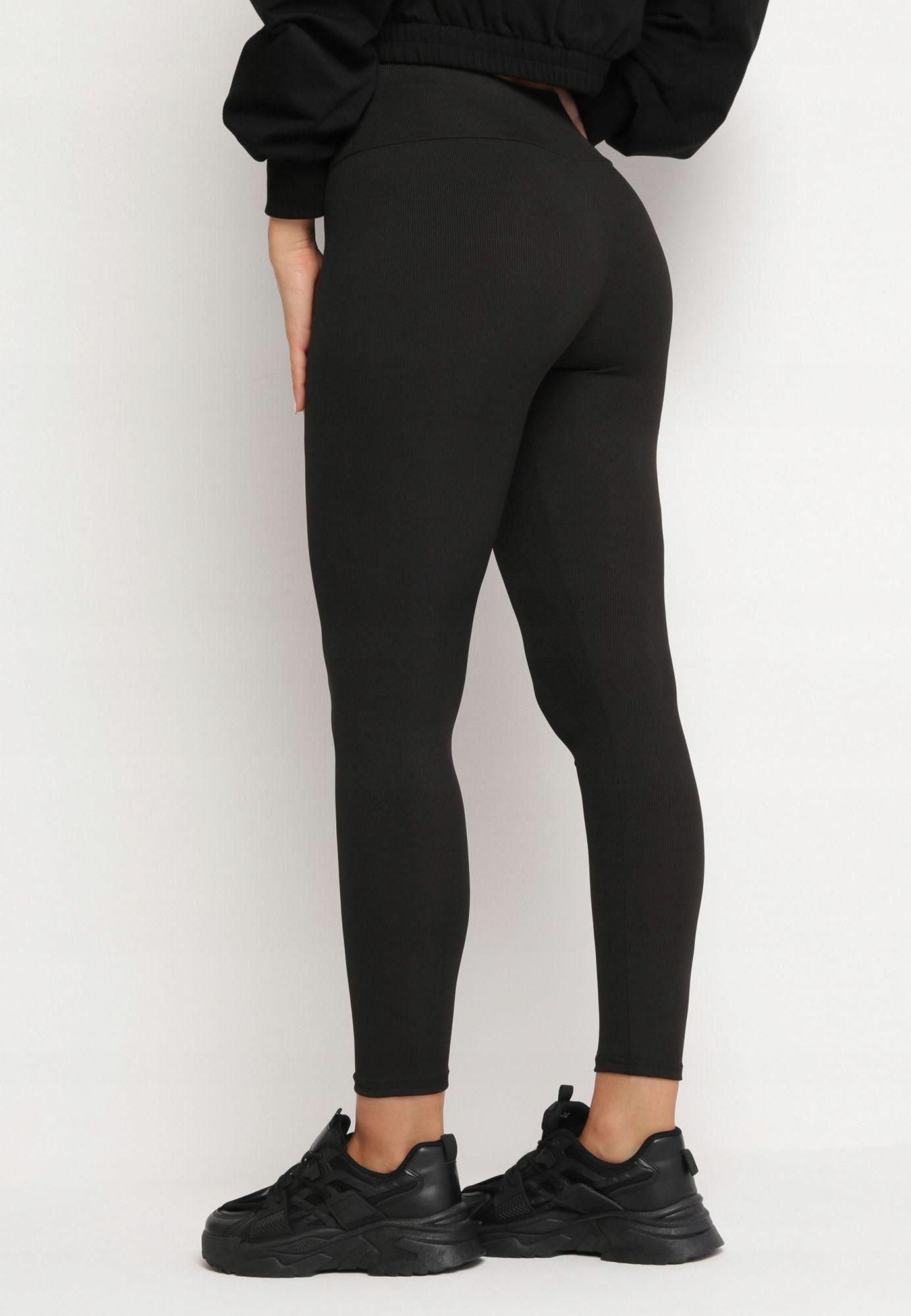 Born2Be Czarne Legginsy damskie S/m Dzianina - Ceny i opinie - Ceneo.pl
