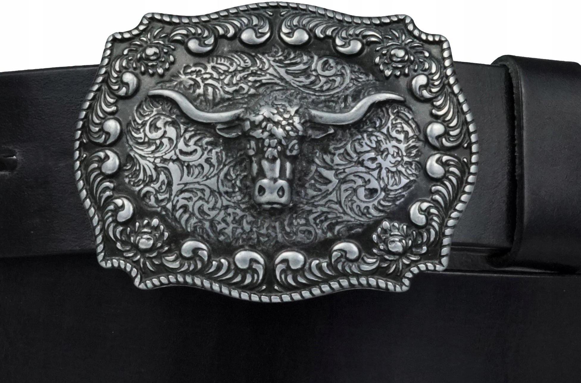 Pasek Do Spodni 4CM Skórzany Czarny Klamra Byk 110 - Ceny i opinie ...