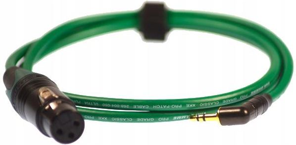 Kabel Mikrofonowy Dslr 3-Pin Xlr Żeński Do 3,5mm Kątowy Mini Jack Van ...