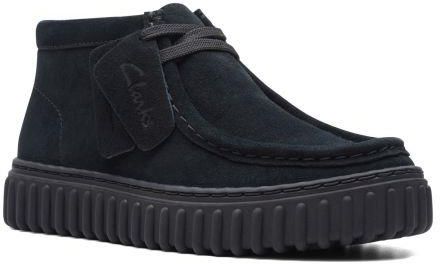 Dziecięce buty zimowe Clarks Tor Hill Kid F kolor black suede 26175252 ...