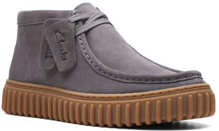 Dziecięce buty zimowe Clarks Tor Hill Kid F kolor grey suede 26175121 ...