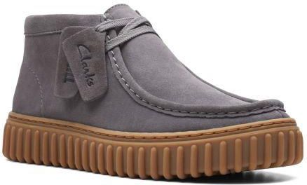 Dziecięce buty zimowe Clarks Tor Hill Kid G kolor grey suede 26175121 ...