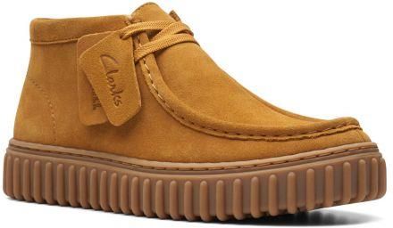Dziecięce buty zimowe Clarks Tor Hill Kid G kolor ochre suede 26175119 ...