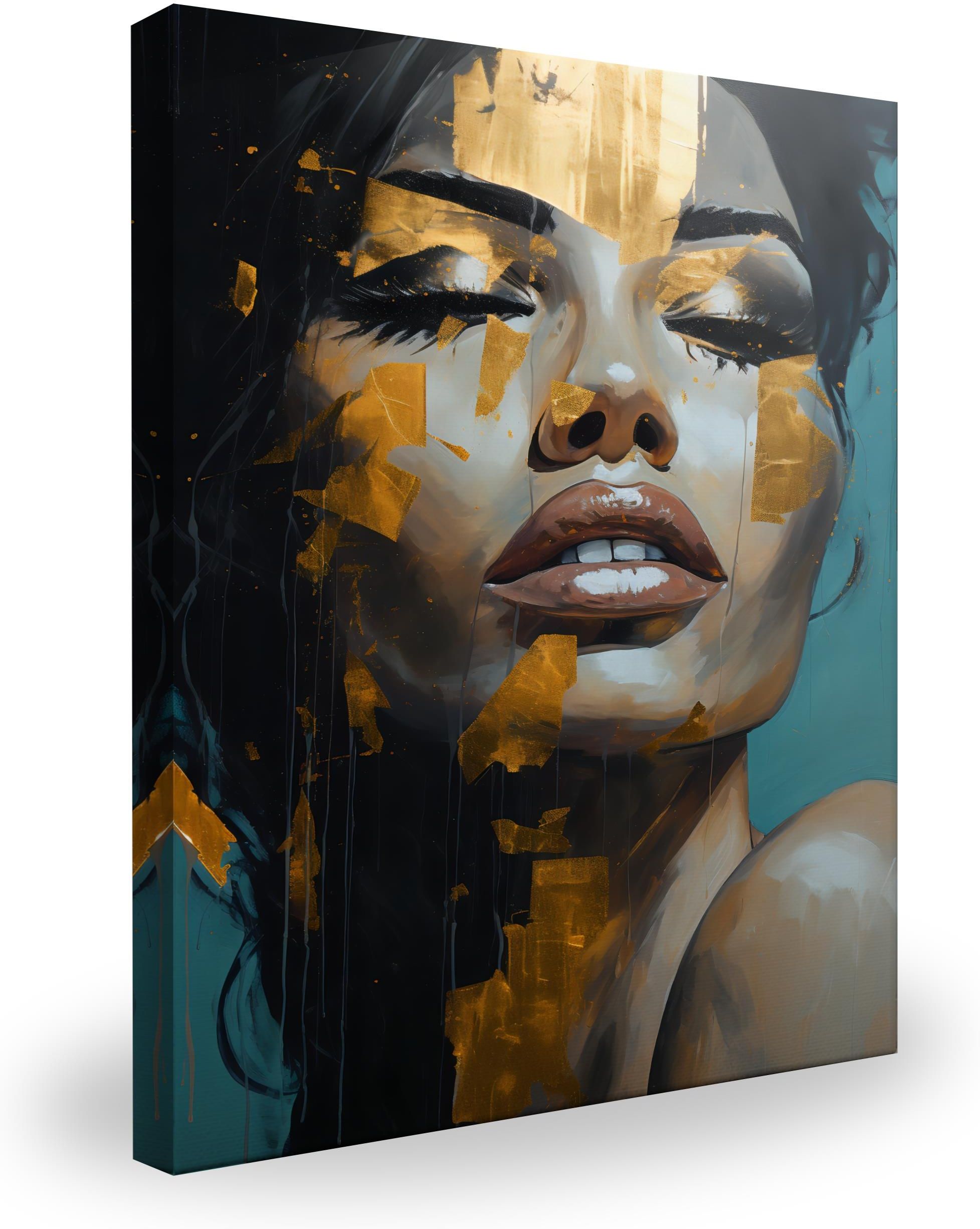 Muralo Obraz Na Ścianę Nowoczesny Portret Kobiety Abstrakcja 40x60 ...